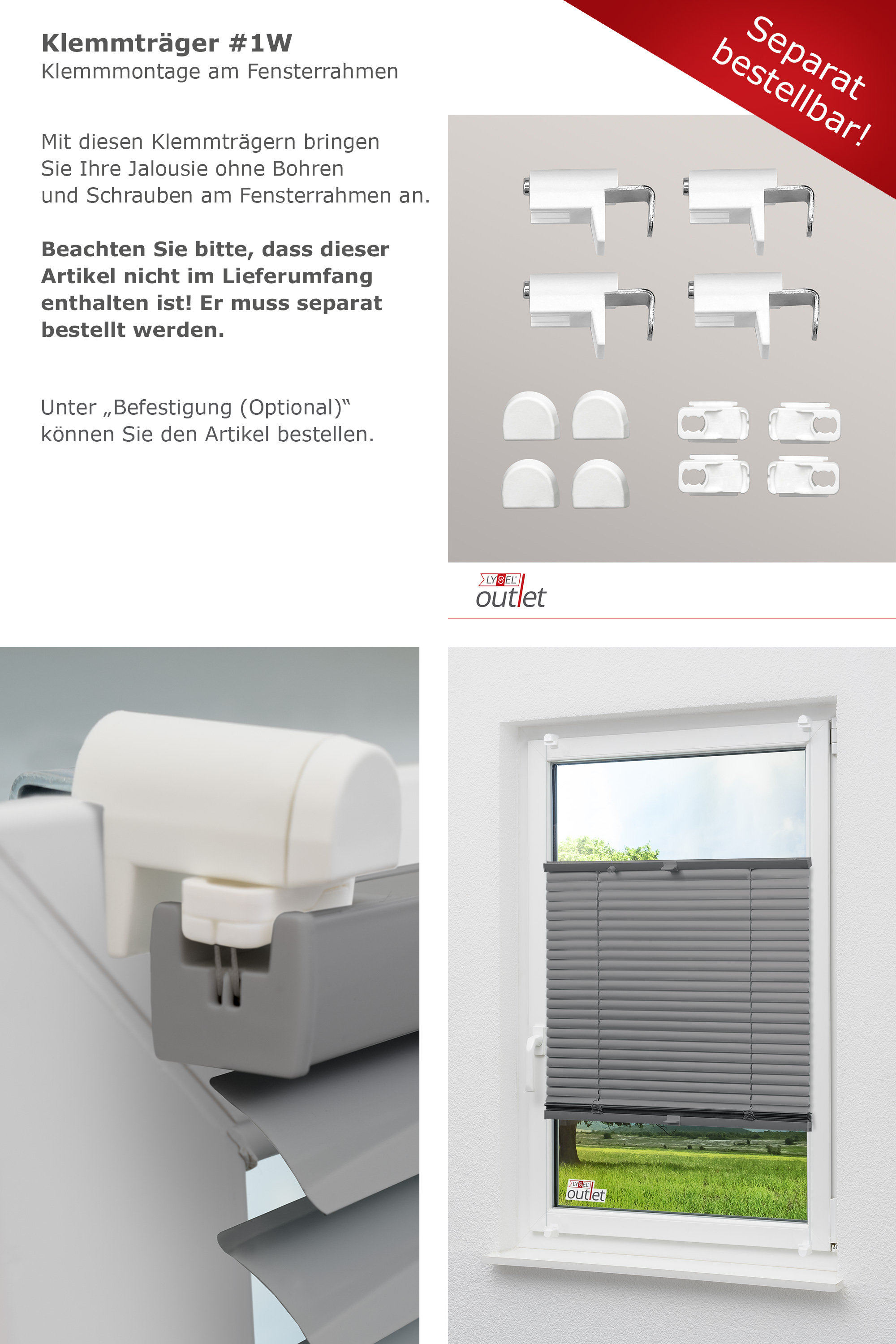 ab 9,49 € NEUHEIT- Die Alternative zum Plissee und Rollo - Alu-Jalousie ...