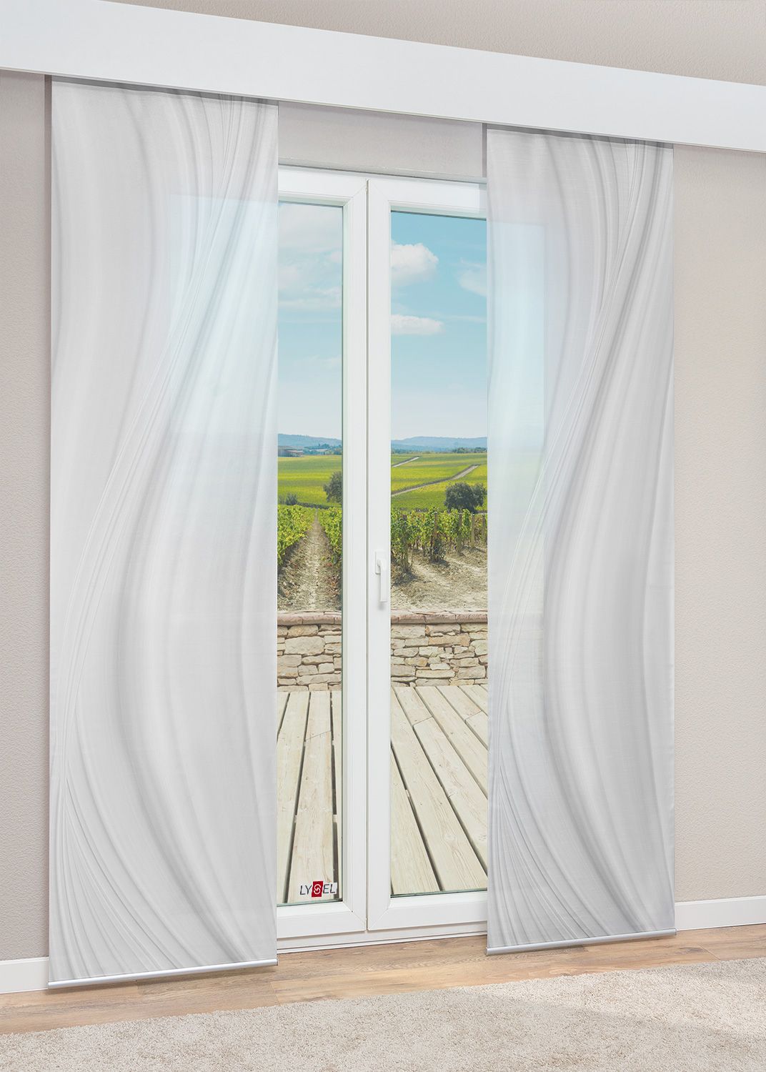 Lysel - Schiebegardine Dynamik #1W