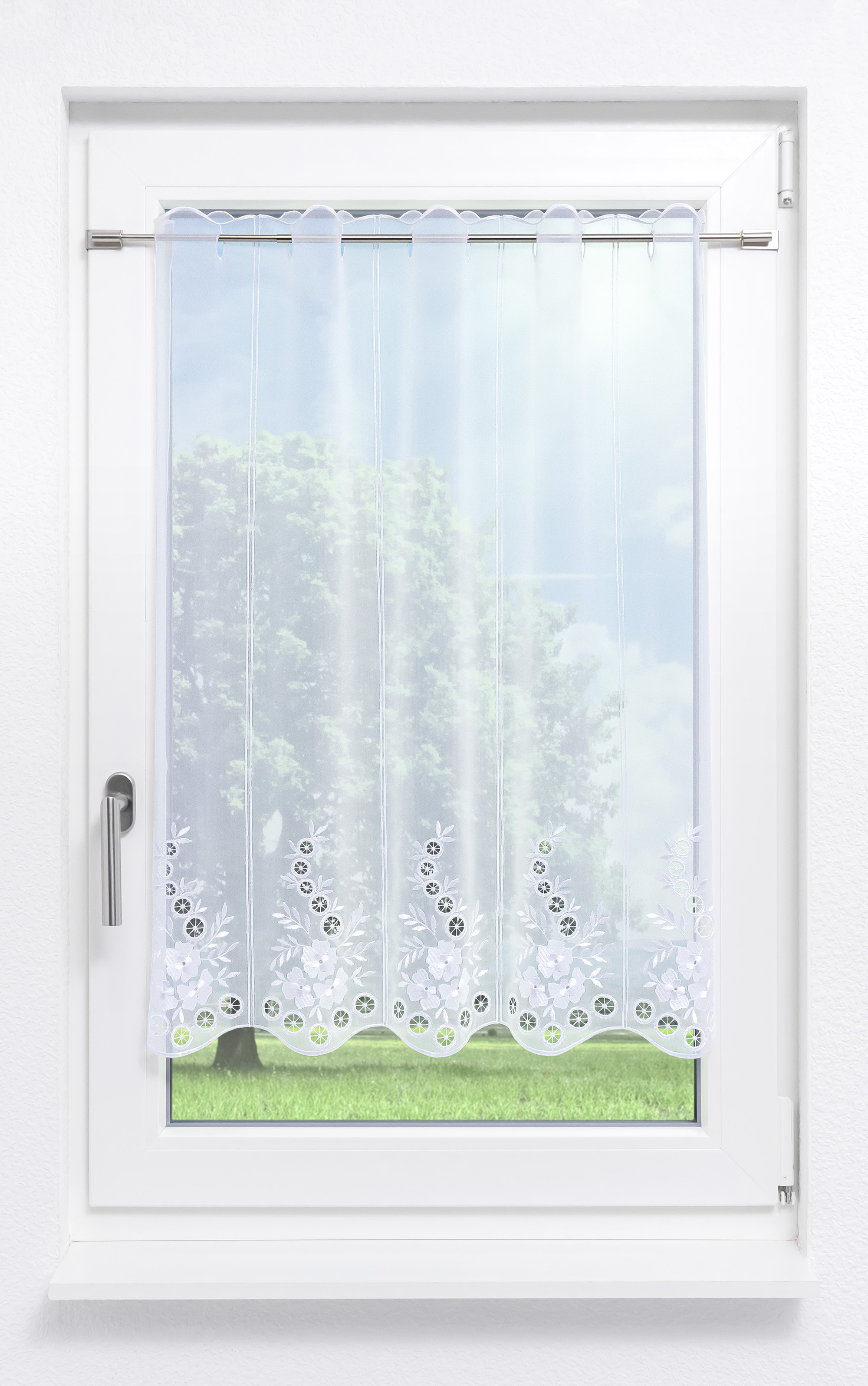 Scheibengardine 90 Cm Breit
